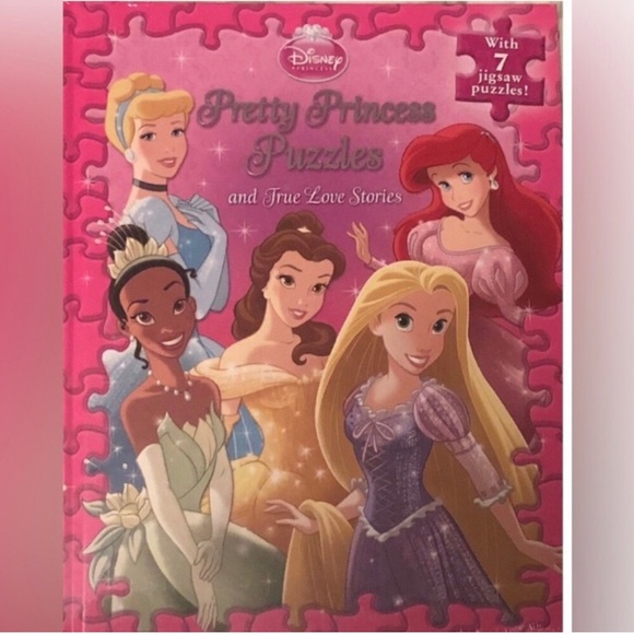 Disney | Toys | Disney Pink Princess Puzzles Book | Poshmark